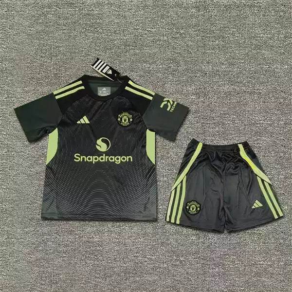 Manchester United 2025/26 Goalkeeper Football Full Kit Grey (KIDS ...